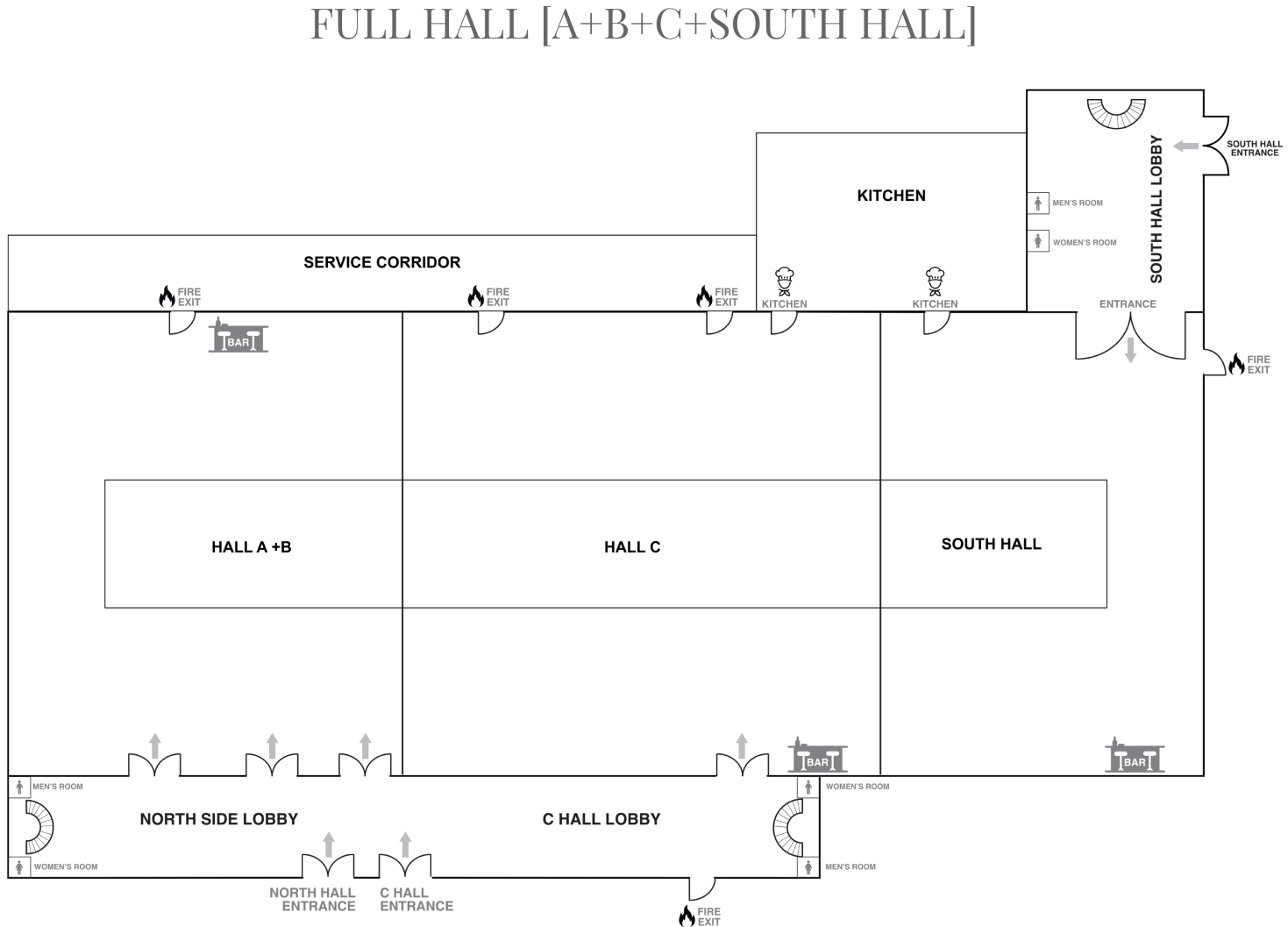 Space Layout & Capacity | Woodbine Banquet & Convention Hall